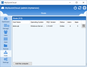 How To - Manage a Host - MyQuickCloud