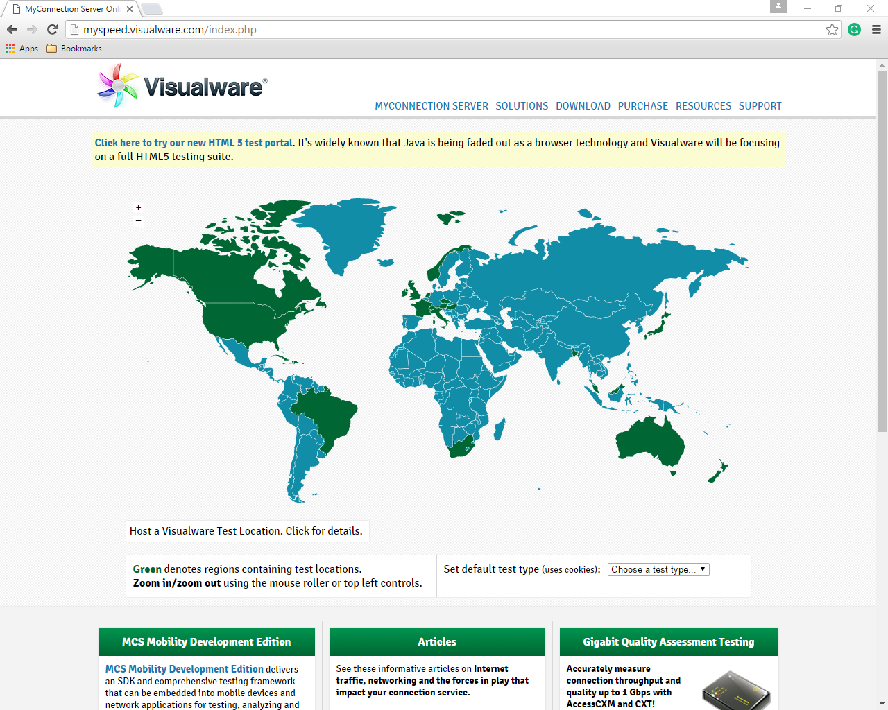 Testing your local Internet connection - MyQuickCloud