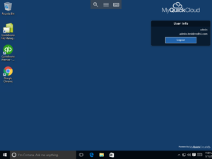 Do I choose MyDesktop, MyApplication or MyWorkspace?
